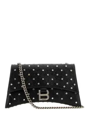 Balenciaga Leather Crush Xs Shoulder Bag - Black