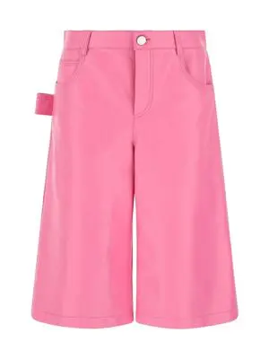 Bottega Veneta Nappa Leather Bermuda Shorts - Pink