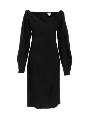 Bottega Veneta Viscose Dress - Black