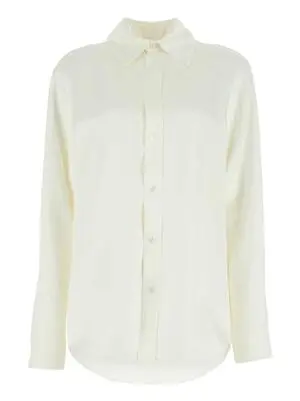 Bottega Veneta Satin Shirt - White