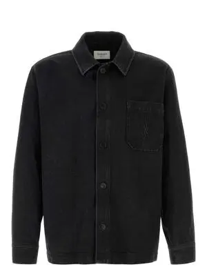 Saint Laurent Denim Overshirt - Black
