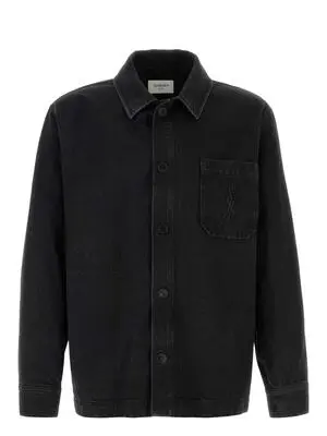 Saint Laurent Denim Overshirt - Black