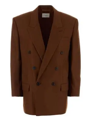 Saint Laurent Cashmere Wool Jacket - Multicolor