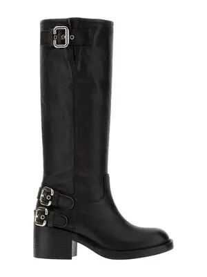 Chloé Dakota Leather Boots - Black