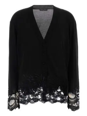 ERMANO SCERVINO Ermanno Scervino Women Black Wool Cardigan