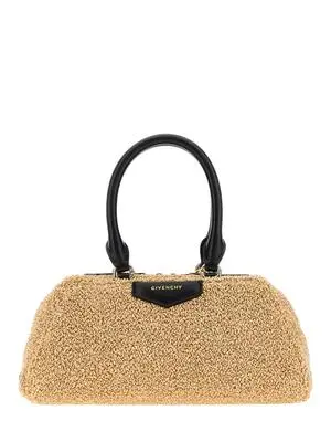Givenchy Raffia Mini Antigona East-west Handbag - Brown