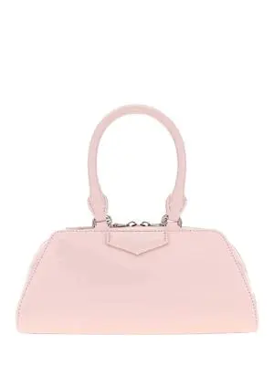 Givenchy GIVENCHY Leather Mini Antigona East-West Handbag Pink