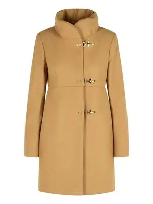 FAY Wool Blend Coat - Cream