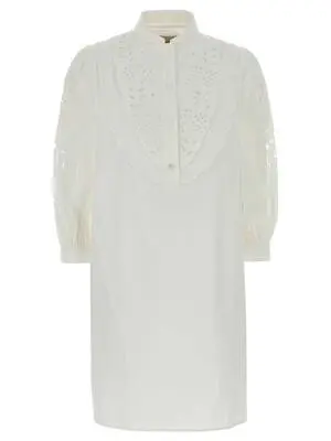 Valentino Garavani Poplin Shirt Dress - White