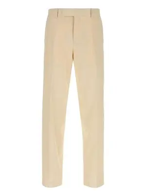 Fendi Cream Gabardine Pant - Yellow