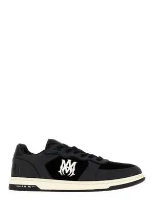 Amiri Two-tone Suede And Fabric Newport Sneakers - Multicolor