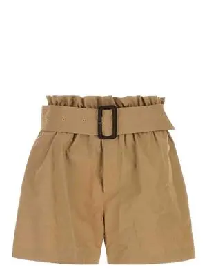 Saint Laurent SAINT LAURENT Belted Bermuda Shorts Multicolor