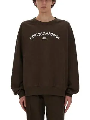 Dolce & Gabbana Logo Sweatshirt - Brown