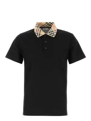 Burberry Piquet Polo Shirt - Black