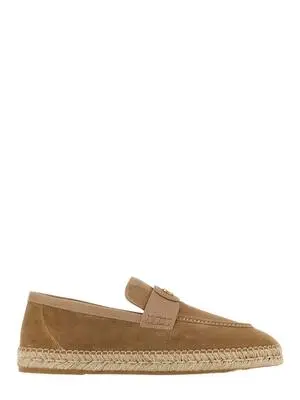 Valentino Garavani Suede Vlogo Espadrilles - Brown