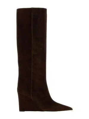 JIMMY CHOO Jimmy Choo Women Chocolate Suede Blake Boots Brown