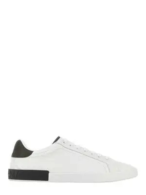 Dolce & Gabbana Leather Portofino Sneakers - White