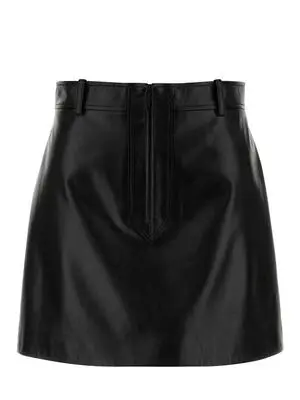 Gucci Leather Mini Skirt - Black