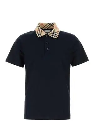 Burberry Slate Piquet Polo Shirt - Black