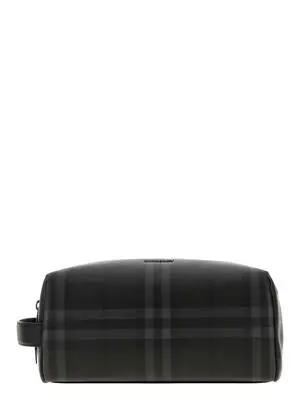 Burberry Printed Canvas City Check Beauty Case - Multicolor