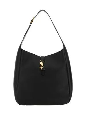 Saint Laurent SAINT LAURENT Leather Large Le 5 À 7 Shoulder Bag Black
