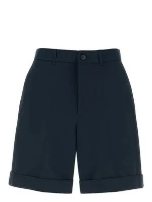 Valentino Garavani Cotton Bermuda Shorts - Blue