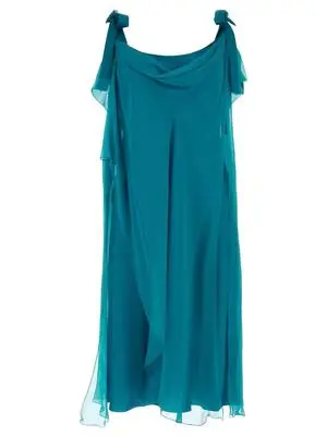 Alberta Ferretti Silk Dress - Blue