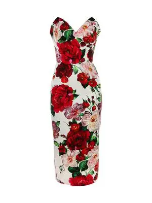 Dolce & Gabbana Printed Satin Dress - Multicolor