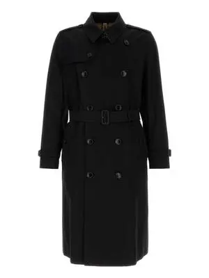 Burberry Gabardine Trench Coat - Black