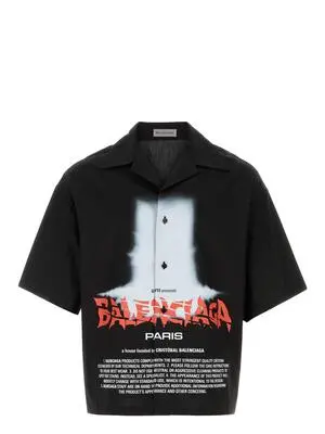 Balenciaga Poplin Shirt - Black