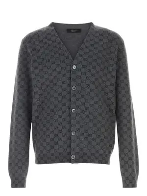 Gucci Embroidered Wool Blend Cardigan - Multicolor