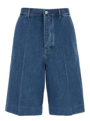 Bottega Veneta Denim Bermuda Shorts - Blue