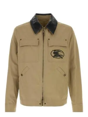 Burberry Cappuccino Cotton Jacket - Brown