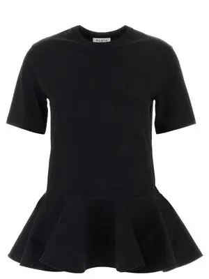 Alaïa Cotton T-shirt - Black