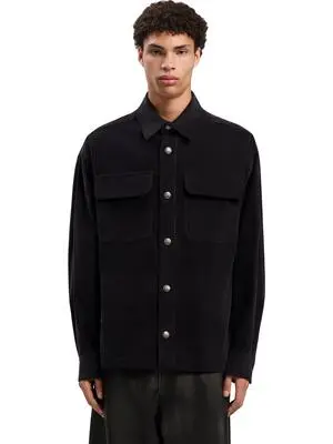 Palm Angels Classic Logo Corduroy Overshirt - Gray