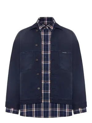 Balenciaga Patched Shirt-jacket - Multicolor