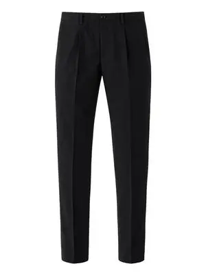 Dolce & Gabbana Straight Wool Pants - Black