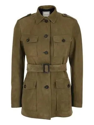 Tagliatore Leather Single-breasted Jacket - Multicolor