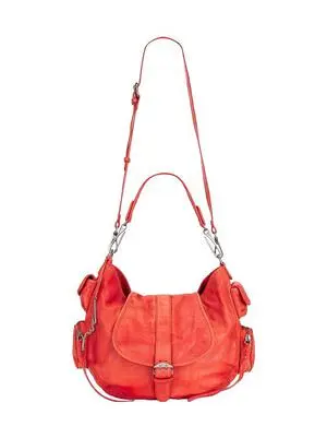 Free People Asher Tote Bag In Red - Rusty Red