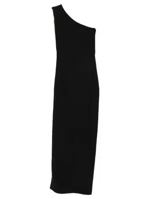 Elisabetta Franchi One-shoulder Long Dress - Black