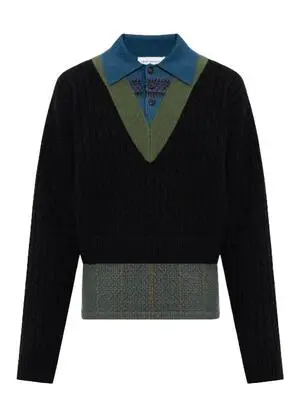 Dries Van Noten Long-sleeved Sweater - Black