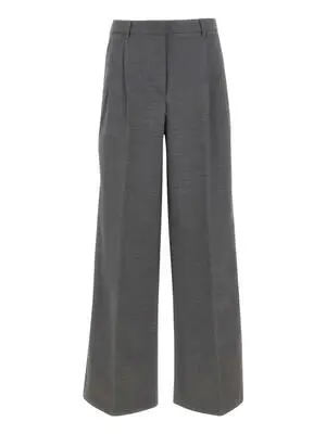 THE GARMENT Grand Pleated Wide-leg Trousers - Grey