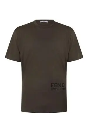 Fendi Hemprint Tshirt - Black