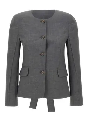 THE GARMENT Grand Back Open-back Blazer - Grey