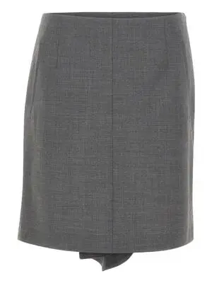 THE GARMENT Grand Slip Draped Mini Skirt - Grey