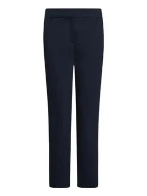 Marella Tailored Stretch Cotton Trousers - Black