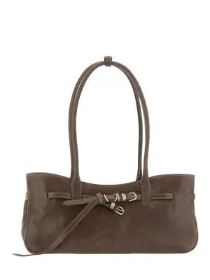 MARGESHERWOOD Grandma Used Knotted Shoulder Bag - Brown