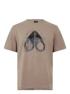 Moose Knuckles Heartprint Tshirt - Nude