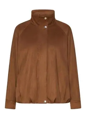 Marella Long-sleeve Casual Zip-up Jacket - Brown