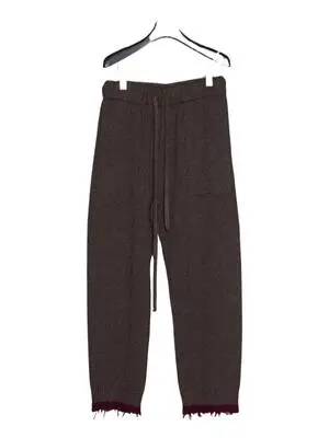 UMA WANG Darkbrown Knit Trousers